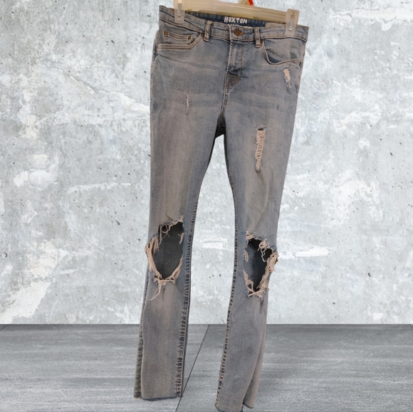 Hoxton Denim | Jeans | Hoxton Denim Mens Muscle Fit Distressed Jeans ...